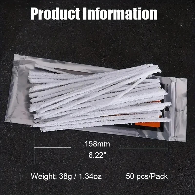 50x high quality Pipe Cleaners/ Cotton cleaning Rods Tobacco Disposable ...