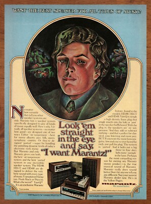 1977 Marantz Stereo Speakers Vintage Print Ad/Poster Vinyl Records Man ...