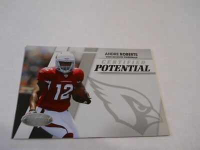 ANDRE ROBERTS 963/999 POTENTIAL INSERT ARIZONA CARDINALS 2010 PANINI ...