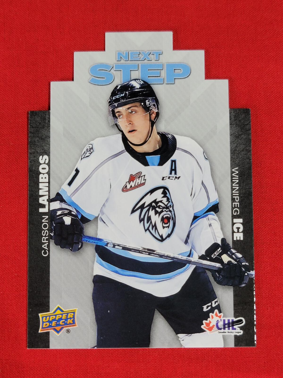 2021-22 Upper Deck CHL Carson Lambos Next Step Die-Cut Insert Pre-Rookie #NS-9 | eBay
