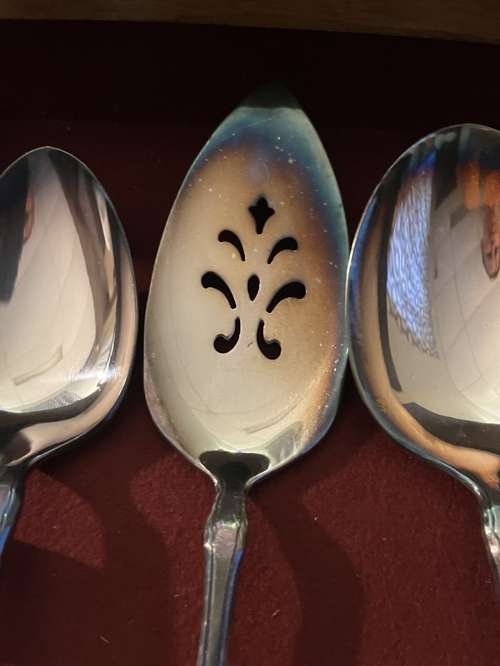 Vintage Naken’s Tarnish Proof Chest W/ 49pc ONEIDA 1881 ROGERS Flatware ...