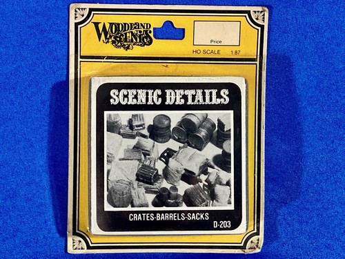 Woodland Scenics D-203, HO Scale Crates Barrels & Sacks Metal Kit ...