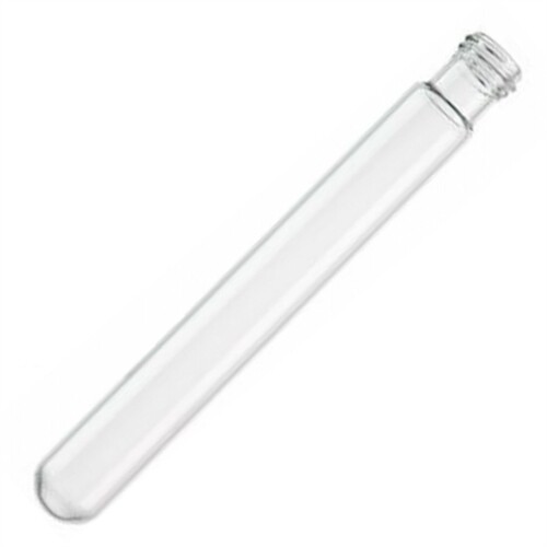 13x100mm Threaded Glass Test Tubes with Caps, Round, 8ml, Karter Sci ...