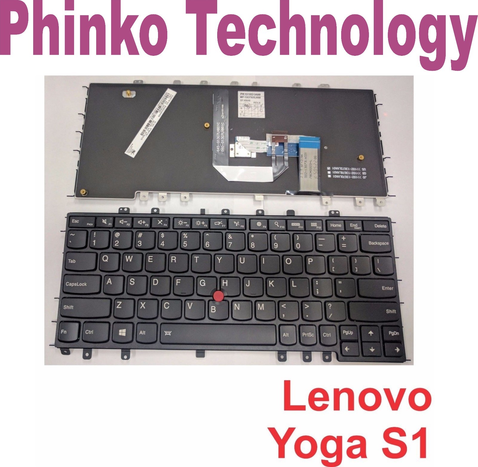 Keyboard for Lenovo Yoga S1 S240 Black with Frame + Trackpoint US | eBay