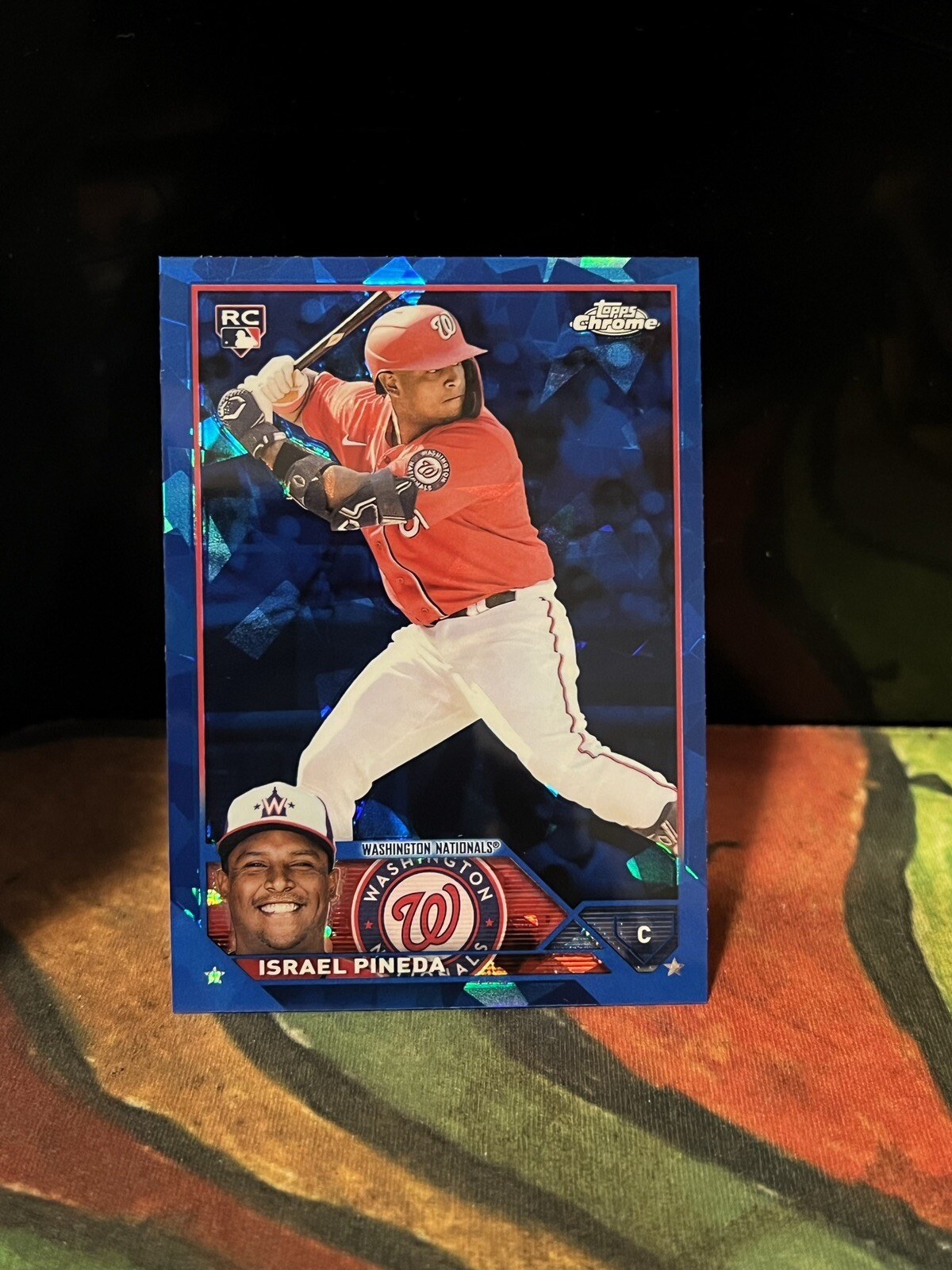 2023 Topps Chrome Sapphire - Israel Pineda RC - Washington Nationals ...