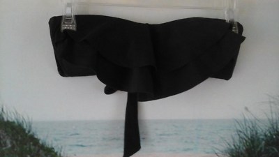Hula Honey Ladies S Solid Black Swim Bikini Top (Missing Strap) | eBay