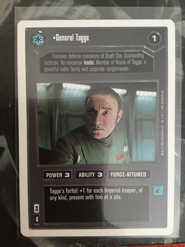 Star WarsCCG - Preimere Dark Side RARE WB - General Tagge | eBay Australia