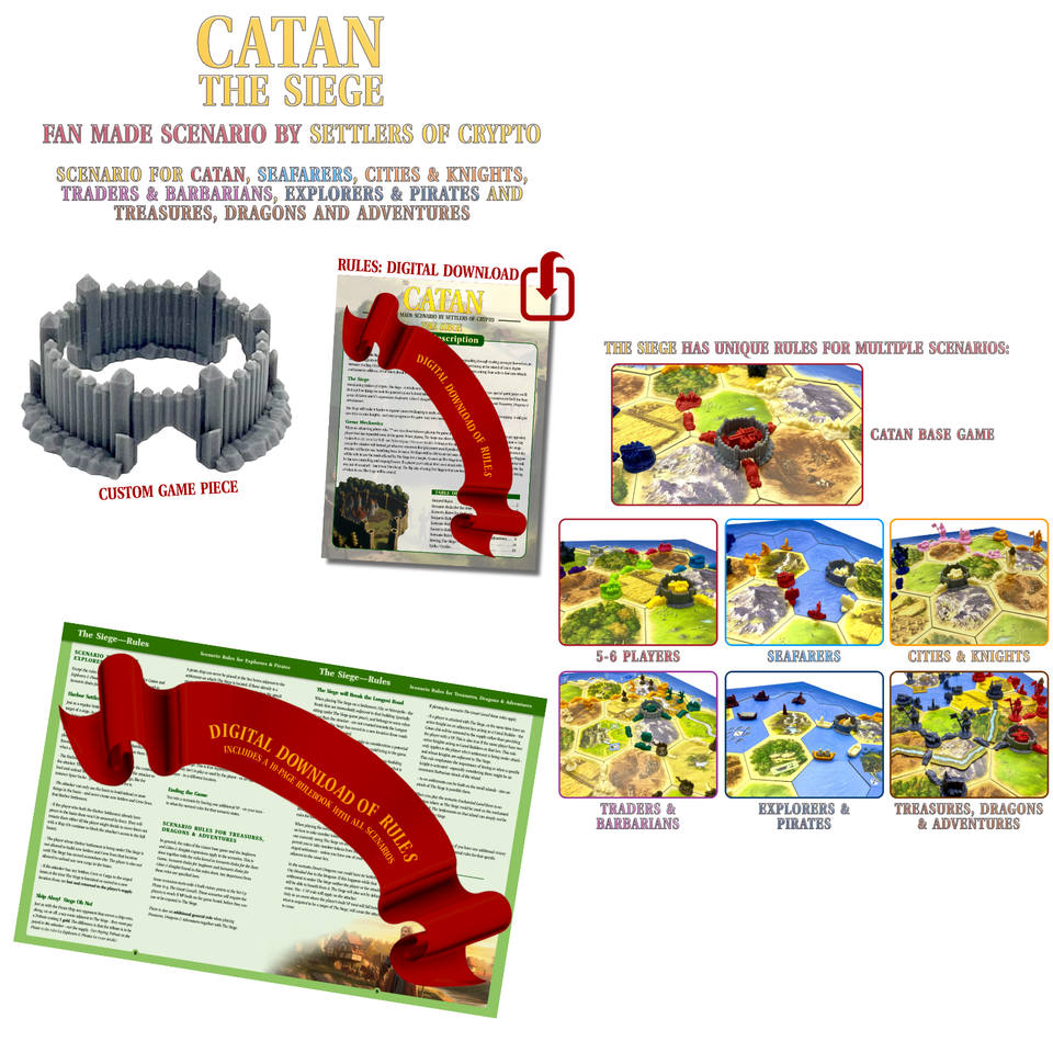 For Catan ”The All-in-one Bundle” [ALL expansions] 100 pieces (custom ...