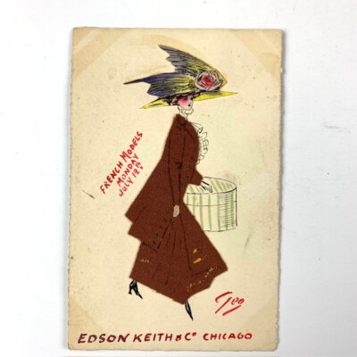Vintage Advertising Postcard, Edison Keith & Co., French Models, French ...