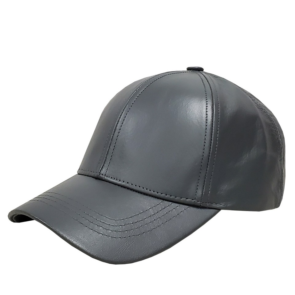 Emstate Mens Womens Genuine Cowhide Leather Baseball Cap Many Colors ...