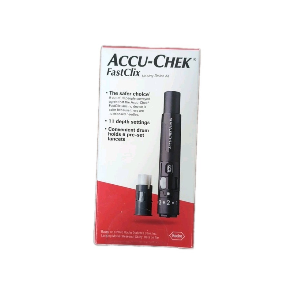 Accu-Chek FastClix Lancing Device and 6 Lancets for Diabetic Testing | eBay