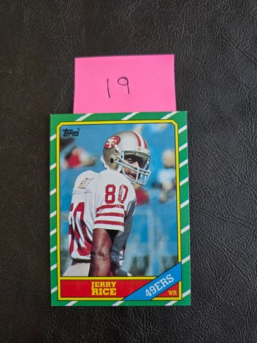 JERRY RICE ROOKIE 1986 TOPPS FOOTBALL #161 SAN FRANCISCO 49ERS 19 | eBay