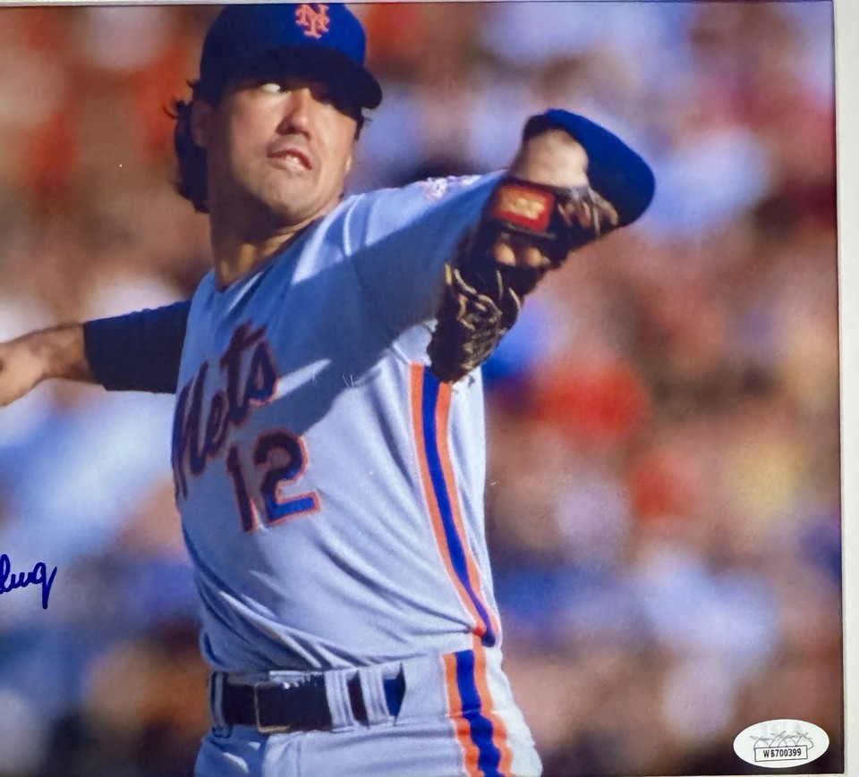 NEW YORK METS RON DARLING SIGNED AUTO FRAMED 11x14 PHOTO WITH JSA ...