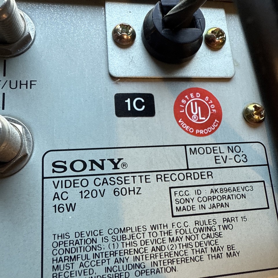 Sony EV-C3 Video8 Compact 8mm Player Recorder Untested | eBay