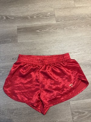 Tesla S3XY Short Booty Shorts Women's Large Red Gold Satin Elon Musk | eBay