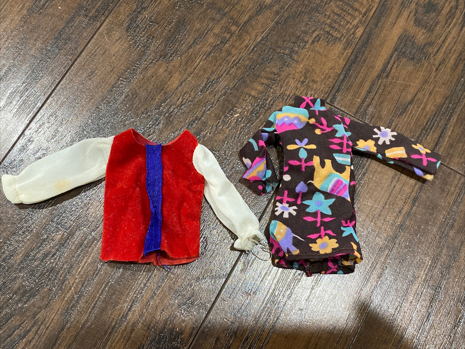 VTG 70s Hasbro World Of Love Clothes Elephant Mini Dress Red White Blue ...