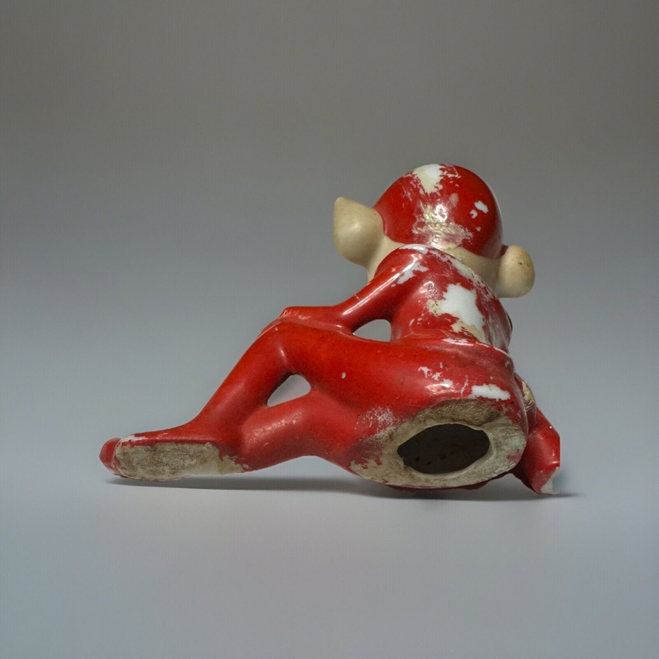 1950’s VINTAGE Thames Ceramic Pixie Elf 5” Large Figurine Christmas ...