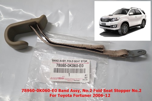 78960-0K060-E0 Band Assy No.2 Fold Seat Stopper No.For Toyota Fortuner ...