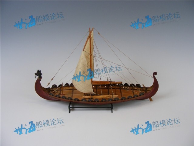 Viking Sailboat Drakkar Dragon Sailing Boat Unassembled Wooden Model ...
