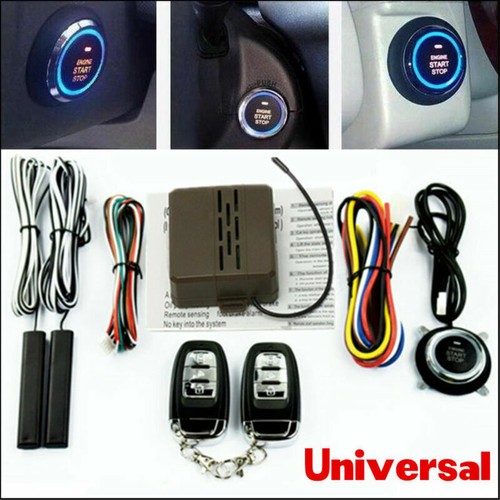 Car Alarm System Passive Keyless Entry Engine Ignition Start Push ...