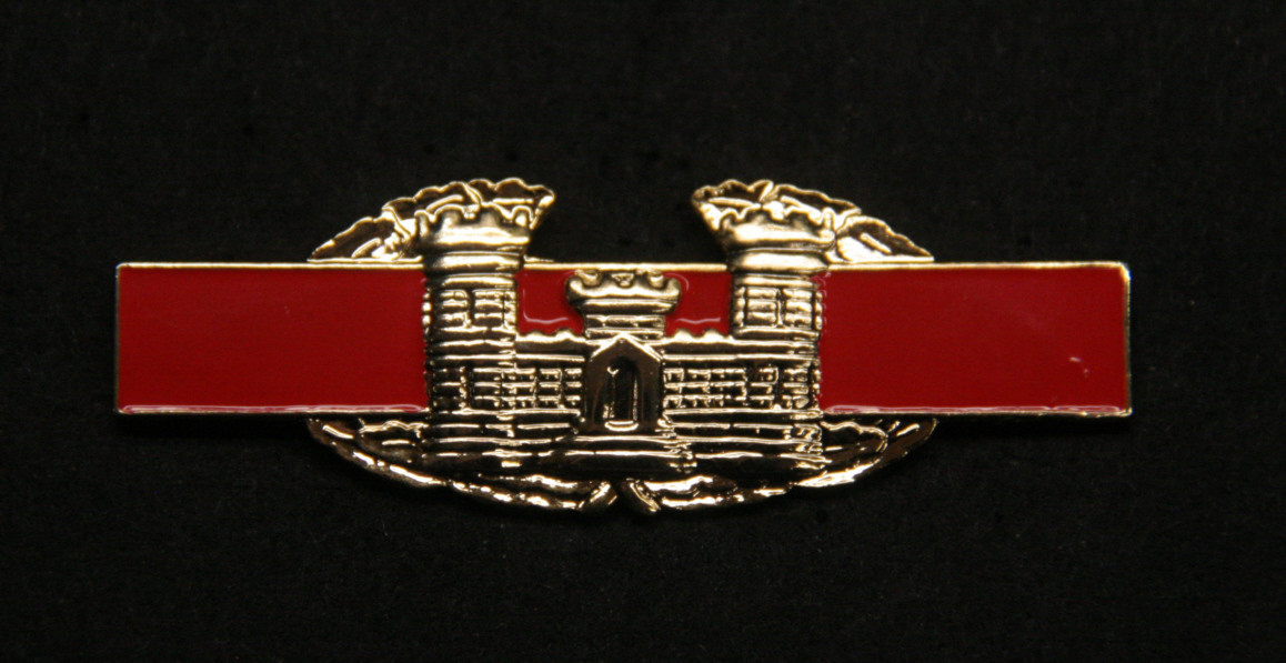 Combat Engineer XL Uniform Badge PIN UP US MILITARY ARMY Veteran SAPPER ...