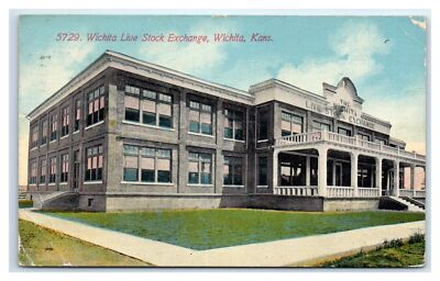 1911 Wichita, KS Postcard- LIVE STOCK EXCHANGE | eBay