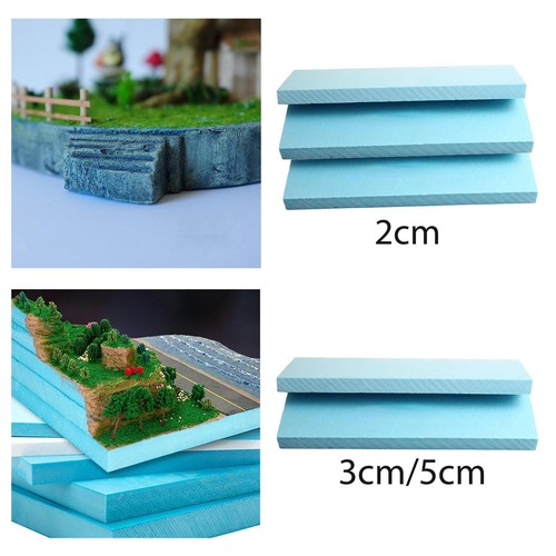 2Pcs Craft Board Foam DIY Landscape Scenery Building Rectangle Foam ...