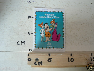 STICKER,DECAL FASSON CRACK-BACK PLUS THE FLINTSTONES A | eBay
