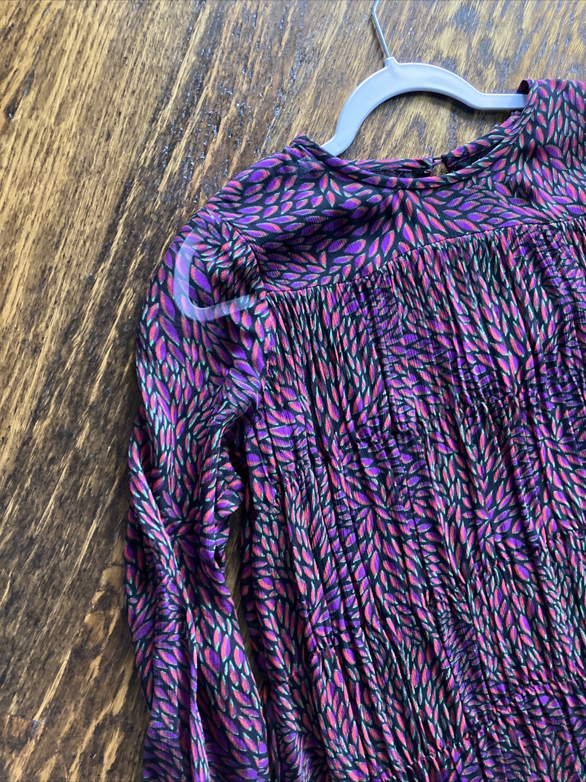 ba&sh BASH Mini Dress Grace Ruffle Womens Size XS/US Purple Print | eBay