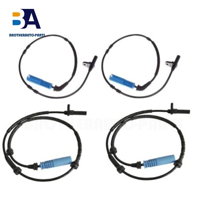 4PCS Front Rear L&R ABS Wheel Speed Sensors For 2004-2010 BMW X3 E83 ...