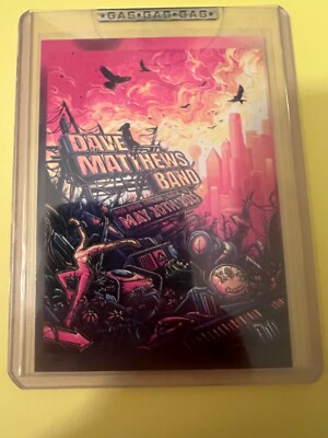 2023 GAS Dave Matthews DMB Poster Trading card 5/20/23 Dallas, TX #013/ ...