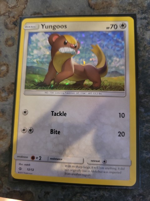 Pokémon TCG Yungoos McDonalds Promos 12/12 Holo Promo for sale online ...