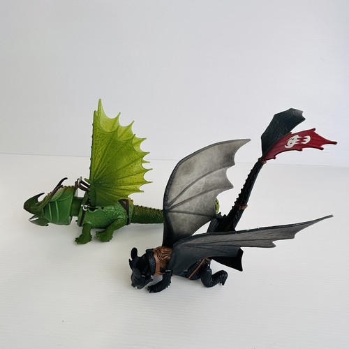How To Train Your Dragon - Toothless & Skullcrusher Figurines ...