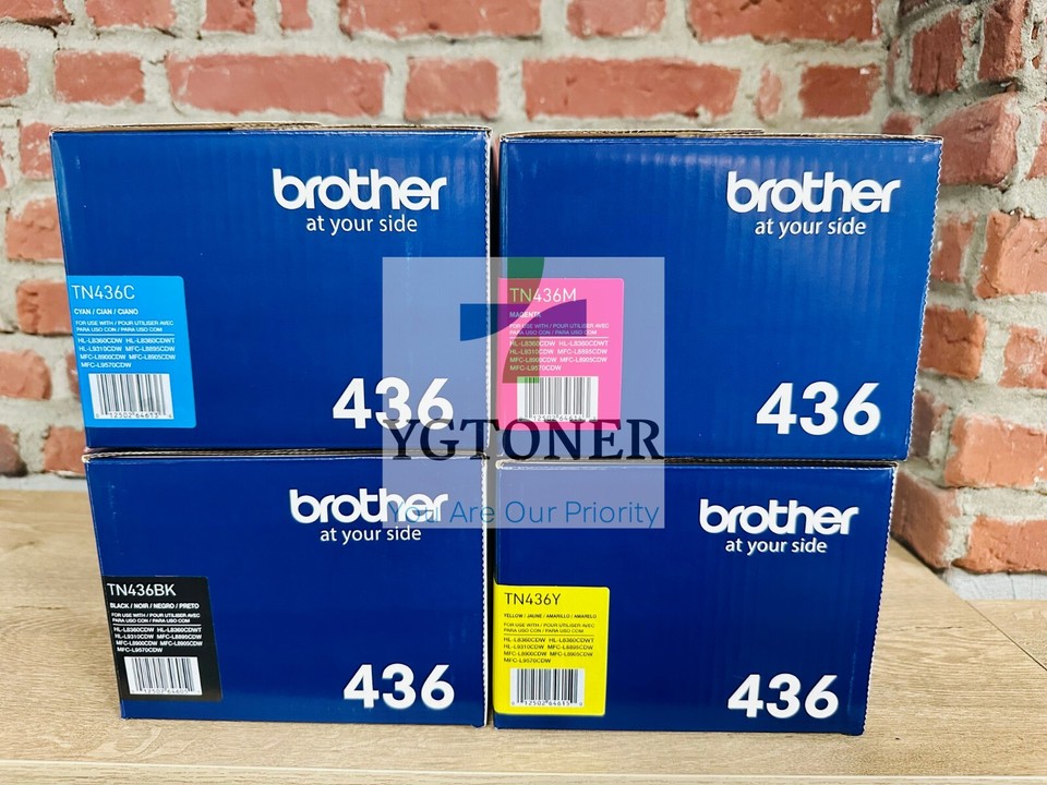 Brother TN436 Toner Cartridge Set CMYK 4 Colour | eBay