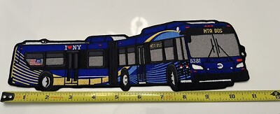 MTA NYCT Aticulate Bus Patch .State Colors.large Bus 11 Inches | eBay