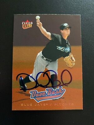David Bush Signed 2005 Fleer Ultra #205 Card Toronto Blue Jays ...