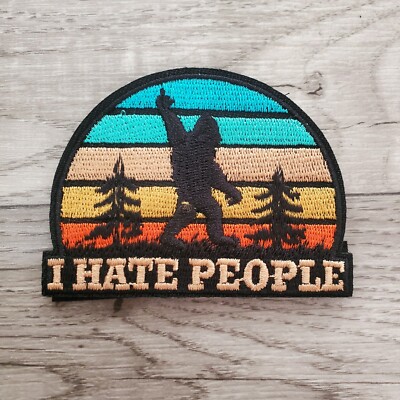 SASQUATCH BIG FOOT Sarcastic Funny Tactical Morale Patch Hook and Loop ...