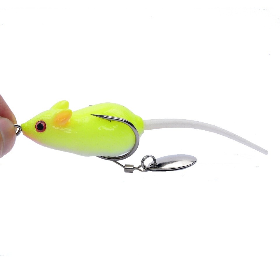 6Pc Lifelike Rat Bass Fishing Lures Tackle Bait Mice Mouse Bait Rubber ...