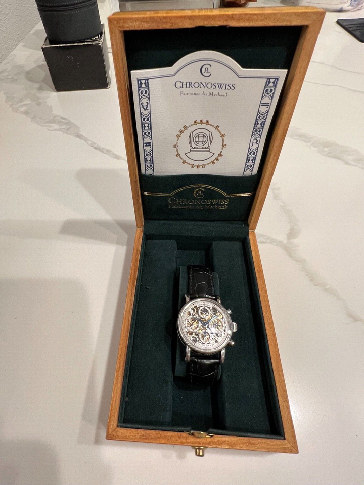 Chronoswiss Opus Full Skeleton Alligator Strap Men's Watch | eBay