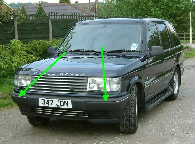 1995-2002 RANGE ROVER P38 10PC CHROME TRIM SET P38 96 97 98 99 00 01 02 ...