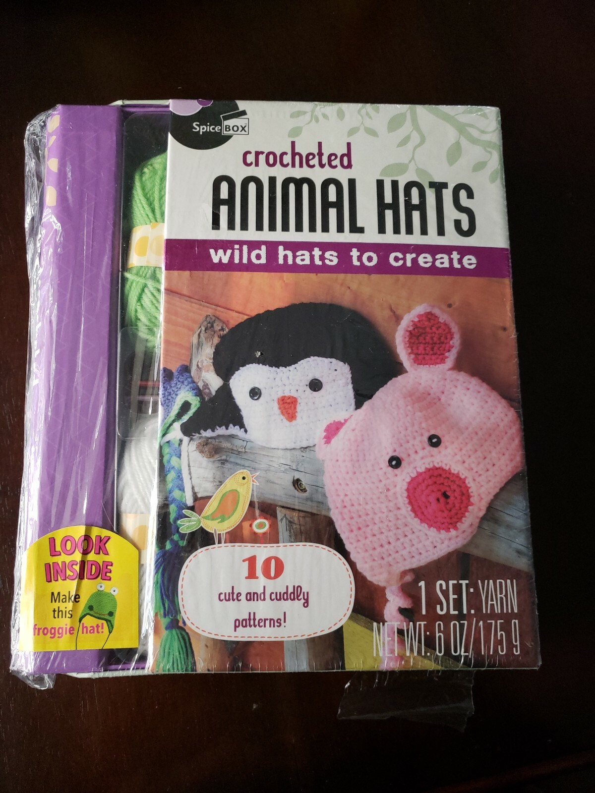Spice Box Crocheted Animal Hats 1 Set - 10 cute and cuddly patterns | eBay