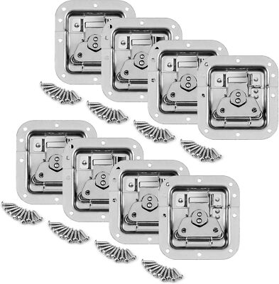 Silver Butterfly Twist Latch Chrome Plated Recessed for Cases 8 Pack | eBay