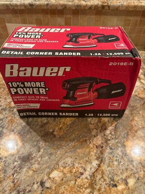 Bauer Corner/Detail Sander with Sealed On/Off Switch 1.2 Amp | eBay