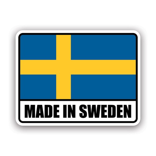 Made in Sweden Sticker Decal - Weatherproof - swedish se manufacture | eBay