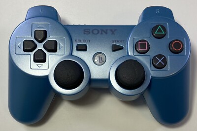 OEM Sony PlayStation 3 PS3 DualShock Candy Blue Controller RARE US ...