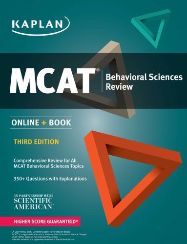 MCAT Behavioral Sciences Review: Online + Book (Kaplan Test Prep ...