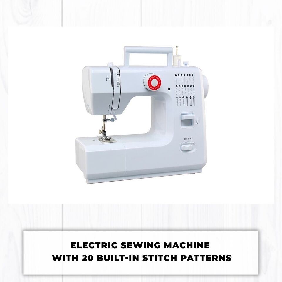 Sewing Machine with 20 Stitches Functions 4 Step Buttonhole Auto Thread ...