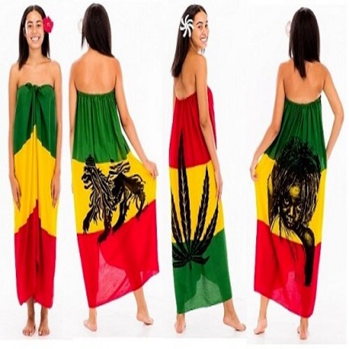 Rasta Reggae Sarong Dress Jamaica New | eBay