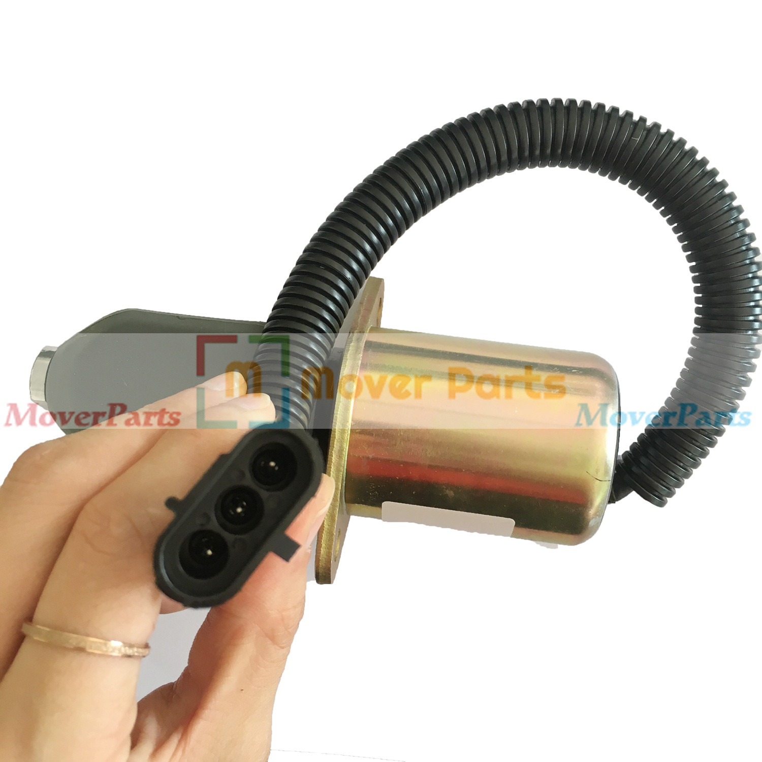 Shut Off Stop Solenoid 9073747 24V for Cummins Liebherr Excavator R914 ...