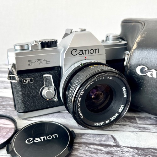 Canon FTb QL SLR 35mm Film Camera w/ Canon Lens FD 28mm F3.5 s.c.! From ...